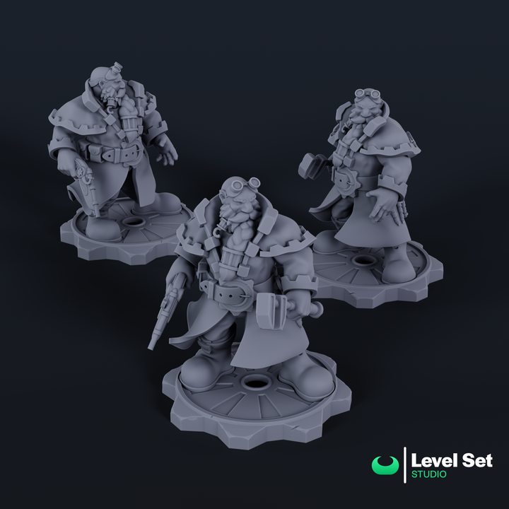 3D Printable Dwarf Artificer by Level Set Studio