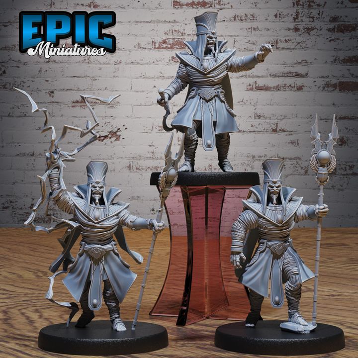 3D Printable Mummy Lord Set / Egyptian Warrior / Ancient Fighter ...