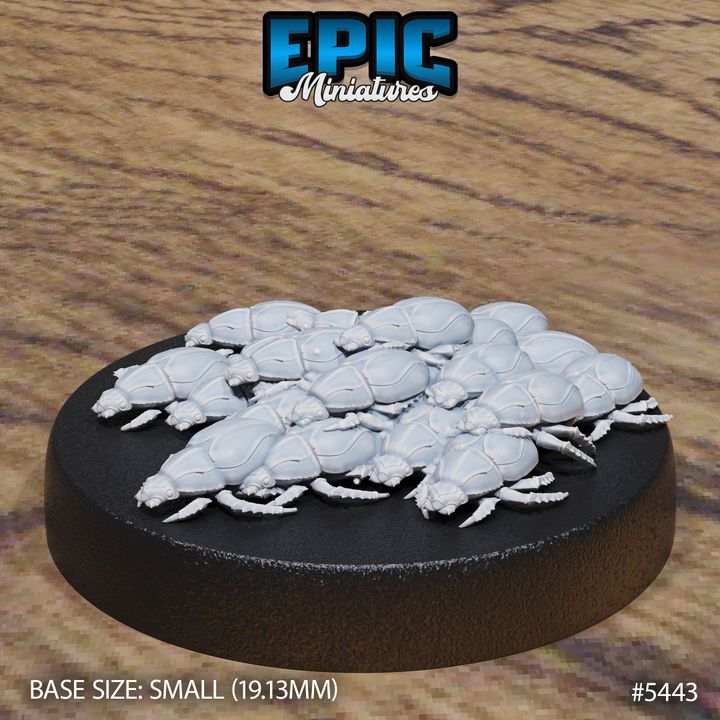 3D Printable Scarab Swarm Small / Egyptian Insect Creature / Insectoid ...