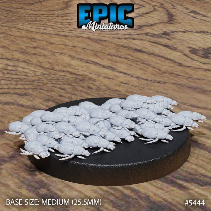 3D Printable Scarab Swarm Big / Egyptian Insect Creature / Pyramid ...