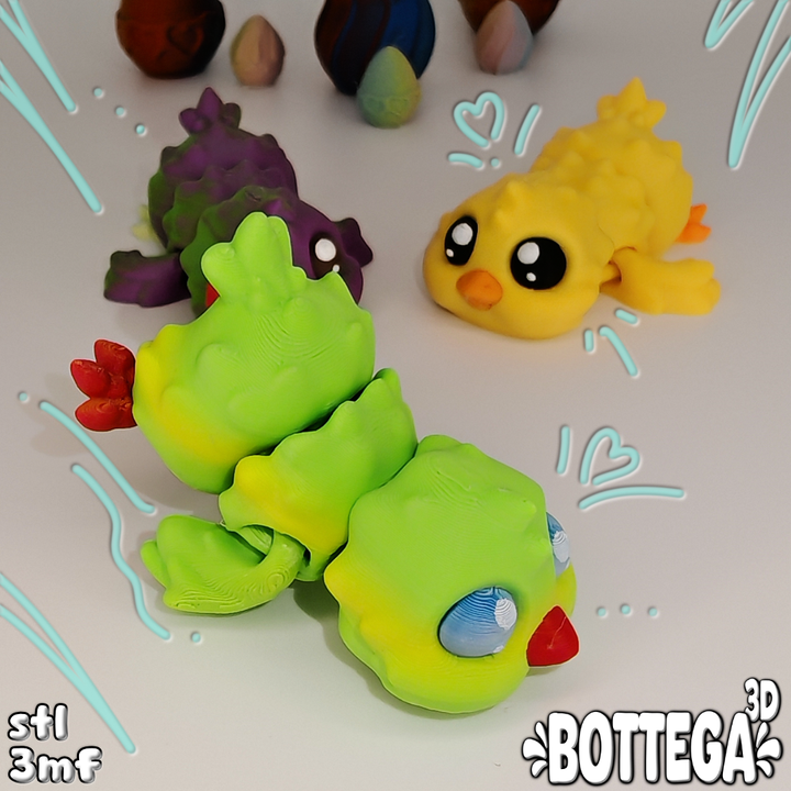 3D Printable Chicks and Stump! by BOTTEGA 3D / NOZZLE NOOK