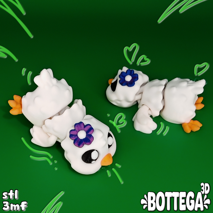 3D Printable Chicks and Stump! by BOTTEGA 3D / NOZZLE NOOK