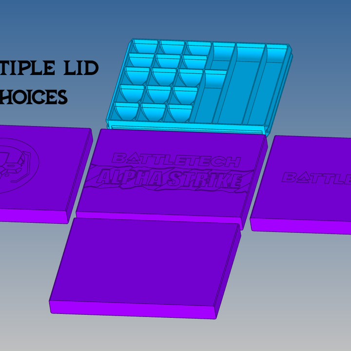3D Printable Token Tray 256 by Tom's Twisted Tavern