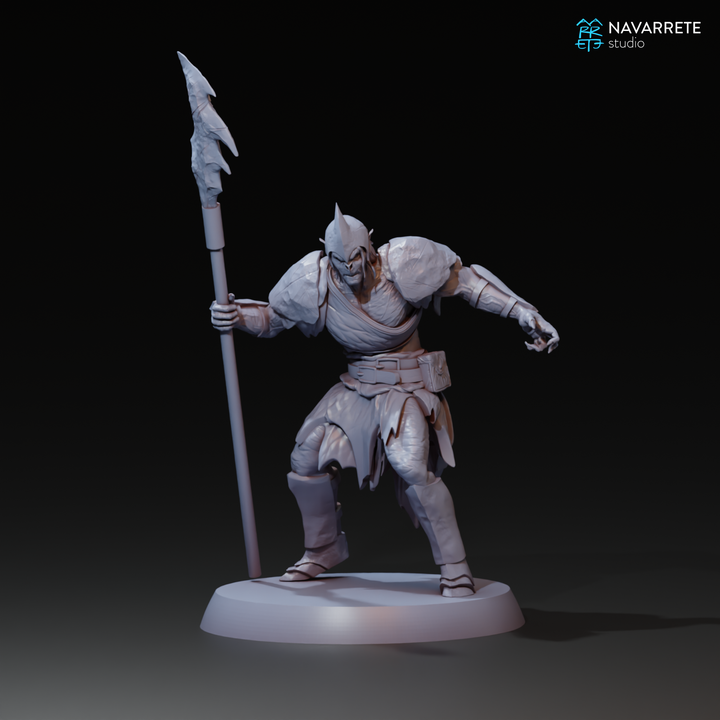 3D Printable Vrosh, Snow Orc by Navarrete Studio