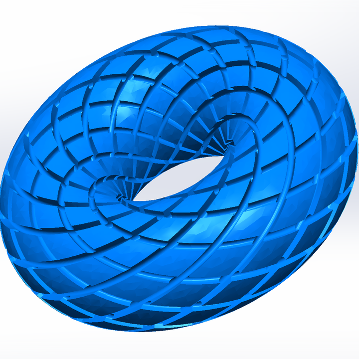 3D Printable Orgone Scalar | Rodin Coil Torus STL 90mm x 32mm Diameter ...