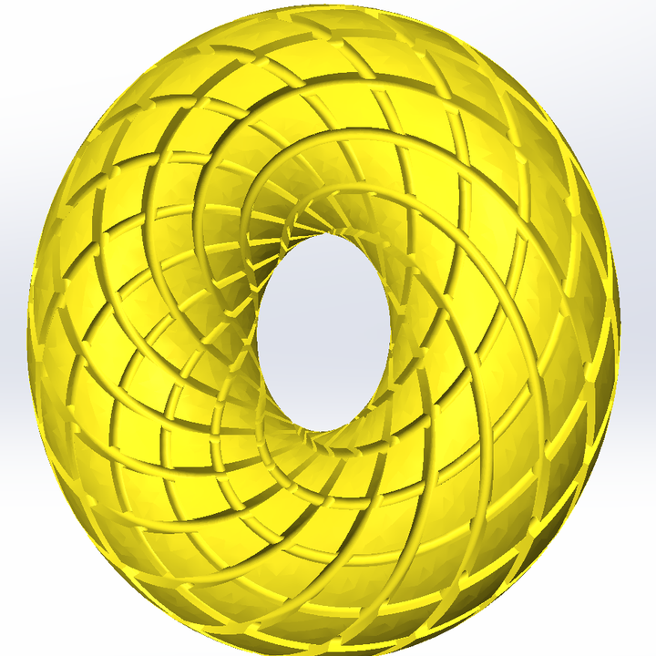 3D Printable Orgone Scalar | Rodin Coil Torus STL 90mm x 32mm Diameter ...