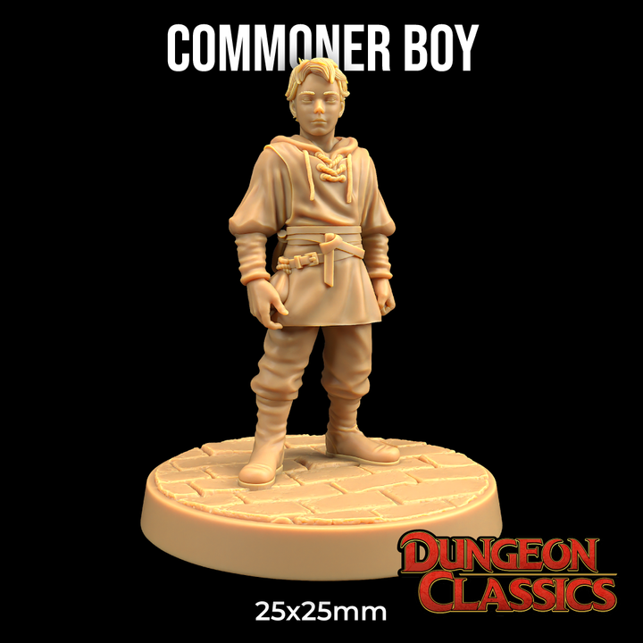 3D Printable Commoner Boy | PRESUPPORTED | Dungeon Classics by Dungeon ...