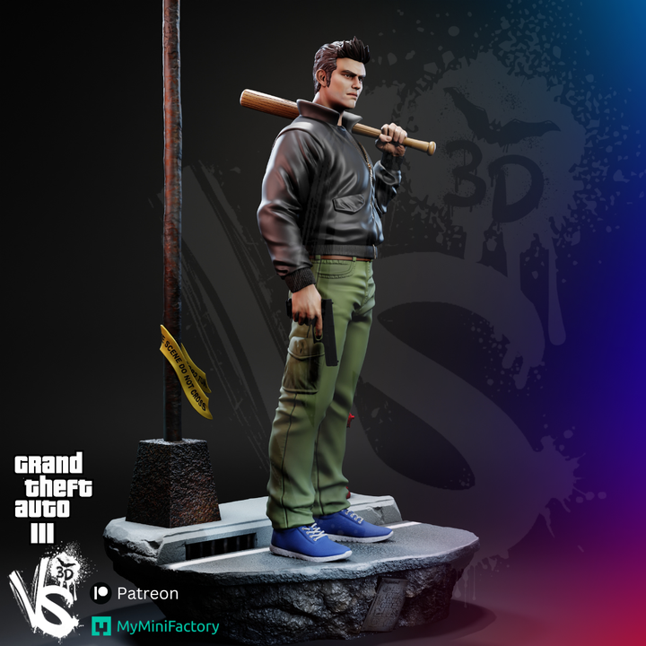 3D Printable GTA 3 Claude Speed Fanart by VS3D