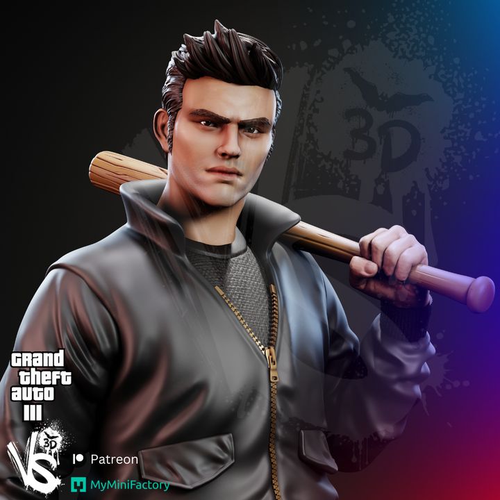 3D Printable GTA 3 Claude Speed Fanart by VS3D