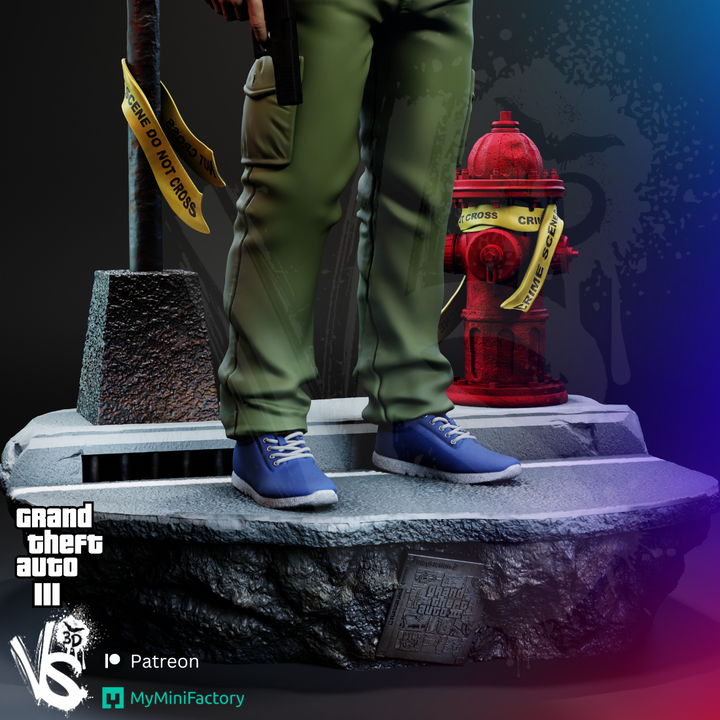 3D Printable GTA 3 Claude Speed Fanart by VS3D