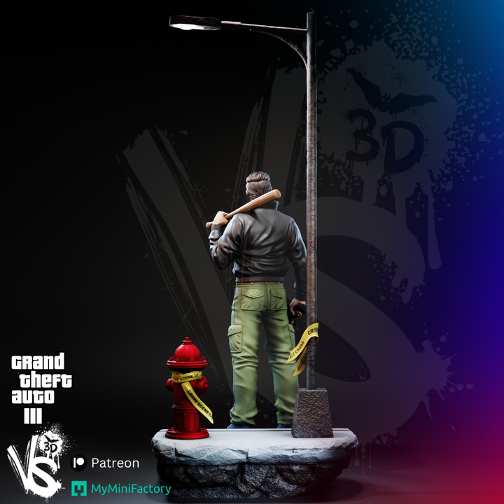 3D Printable GTA 3 Claude Speed Fanart by VS3D