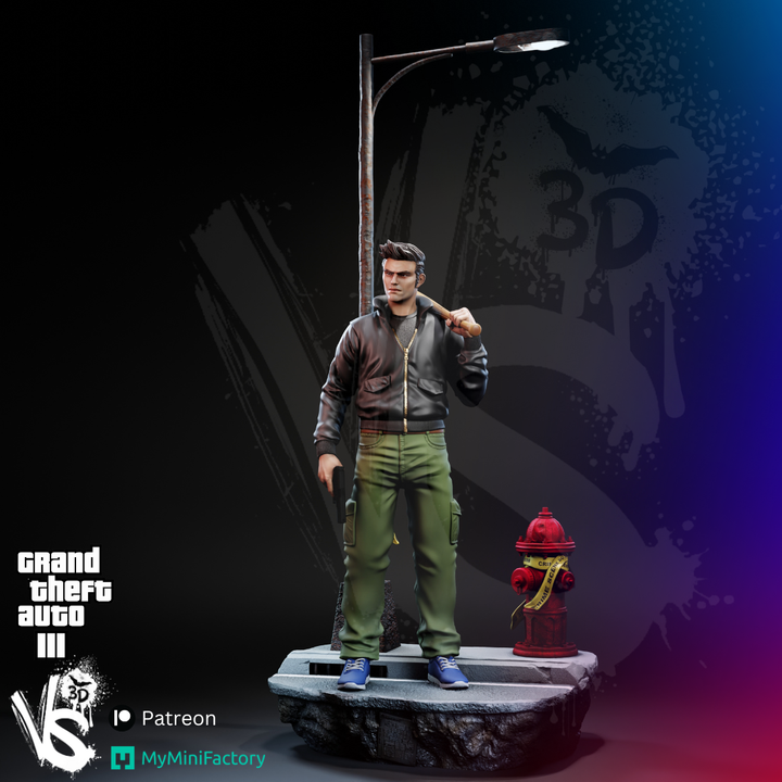 3D Printable GTA 3 Claude Speed Fanart by VS3D