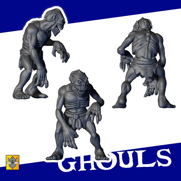 3D Printable Ghouls by BADTUSK GAME