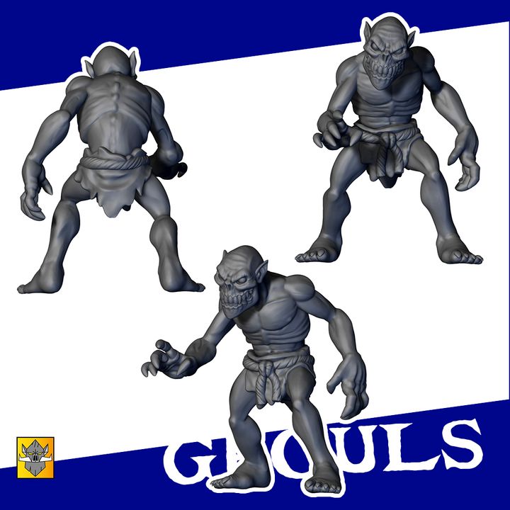 3D Printable Ghouls by BADTUSK GAME
