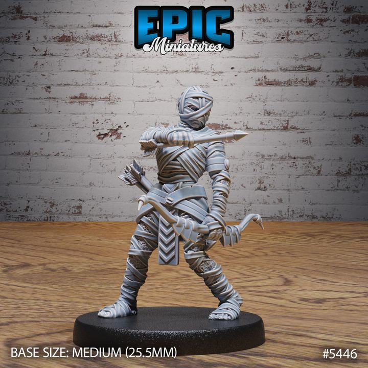 3D Printable Mummy Army Set A / Egyptian Warrior / Ancient Fighter ...
