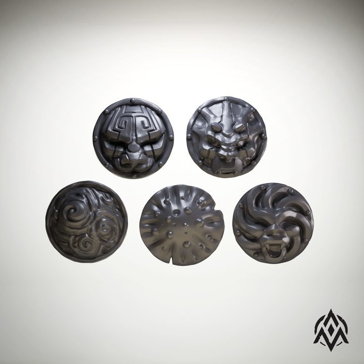 3D Printable Goblin Shields - Free by Arcamundi