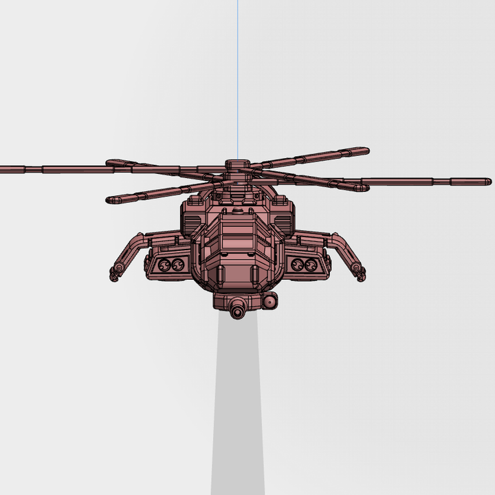 3D Printable Battletechnology Warrior H-7 2950 Model helicopter/vtol by ...