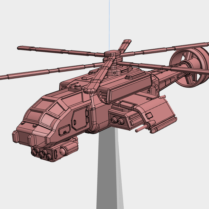 3D Printable Battletechnology H-8 Redesign helicopter/vtol by Mark Hazell
