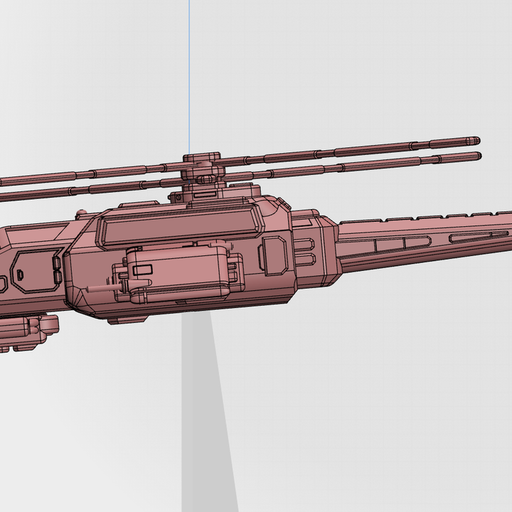 3D Printable Battletechnology H-8 Redesign helicopter/vtol by Mark Hazell