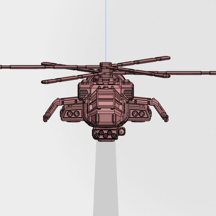 3D Printable Battletechnology H-8 Redesign helicopter/vtol by Mark Hazell