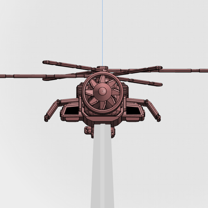3D Printable Battletechnology H-8 Redesign helicopter/vtol by Mark Hazell