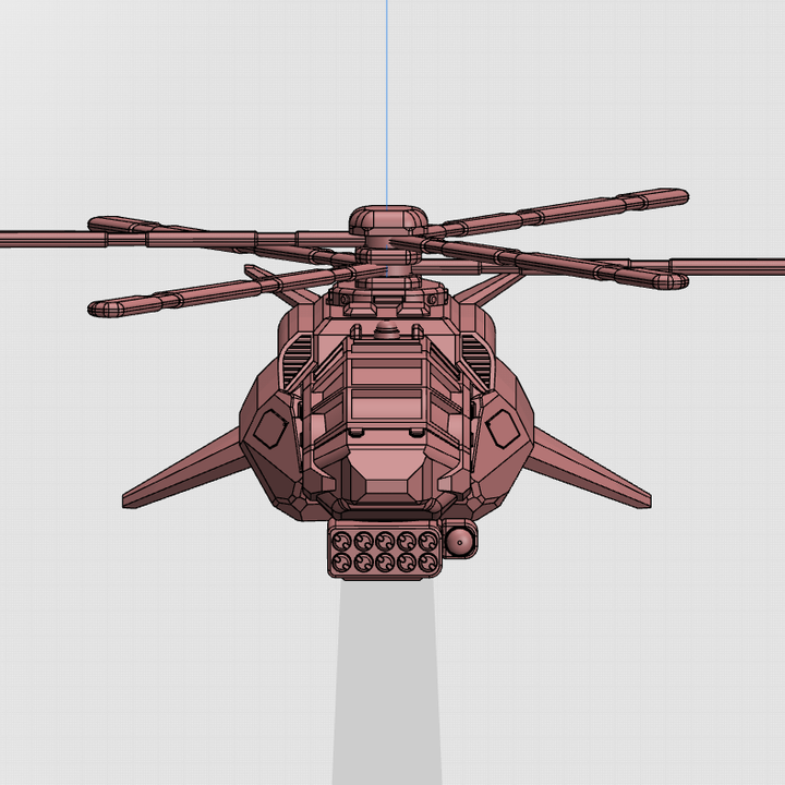 3D Printable Battletechnology S-9 Stealth helicopter/vtol by Mark Hazell