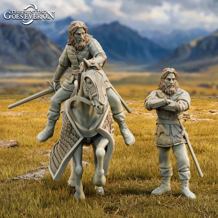 3D Printable Hrod Hammerfist - On Foot and Mounted - Presupported by ...