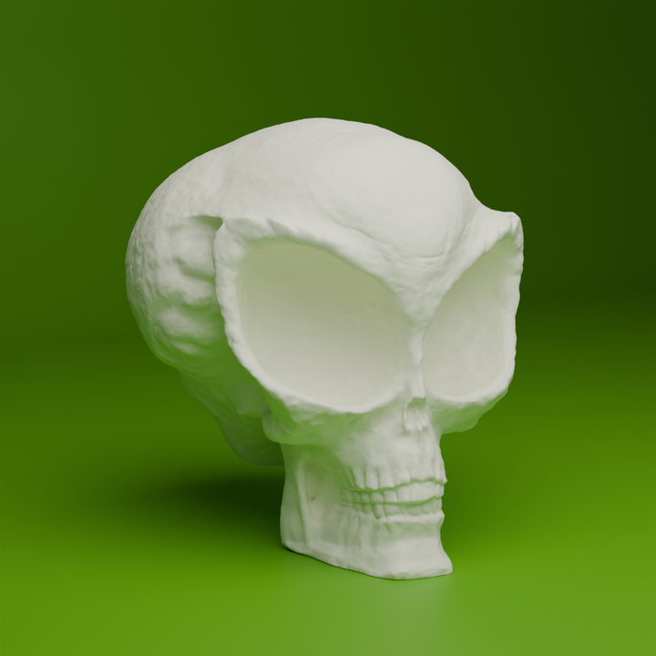 3D Printable Alien Skull by MysticMesh3D