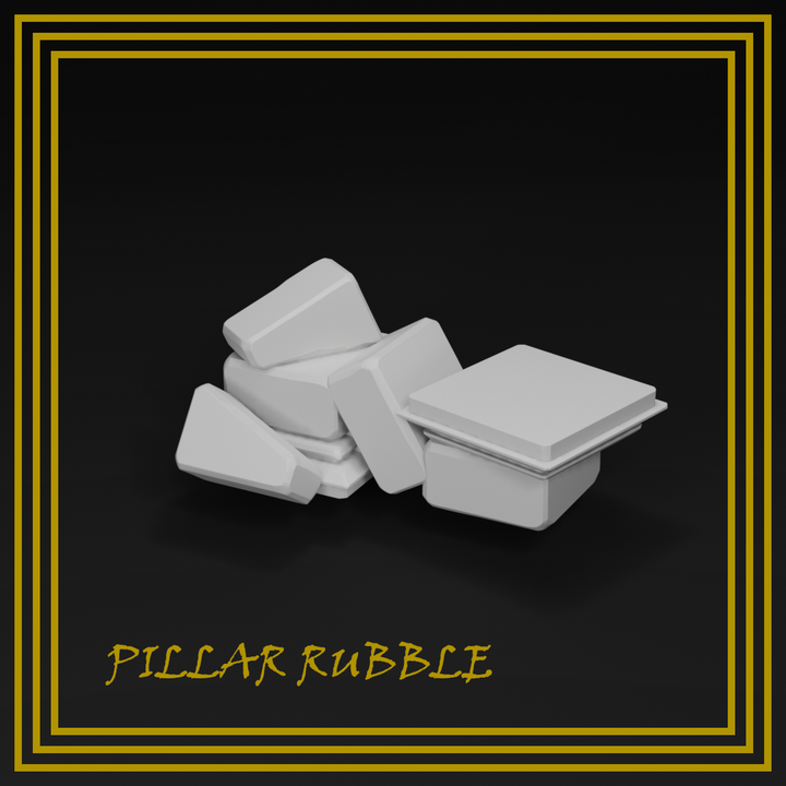 3D Printable Pillar Rubble Mini by Auto Generate