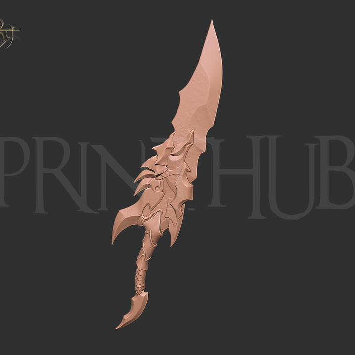3D Printable Kamith Wrath Daggers for cosplay prop by Printhub