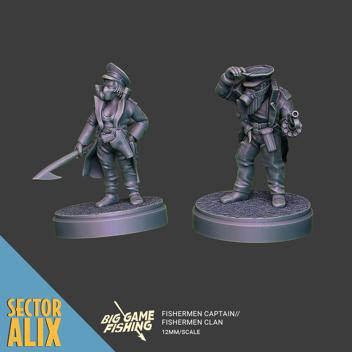 3D Printable SECTOR AL-IX Fishermen Clan units by Bishok