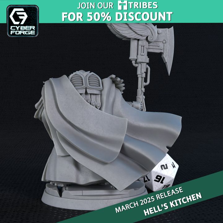 3D Printable Vetus Imperium - Brother Virtus - Hells Kitchen - Cyber ...