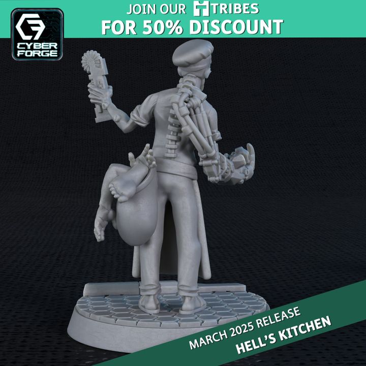 3D Printable Chef Bolton - Hells Kitchen - Cyber Forge Miniatures March ...