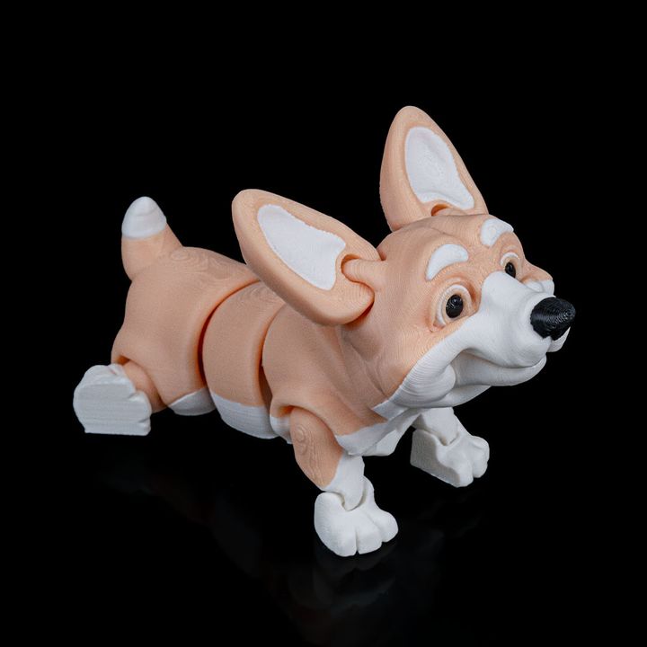3D Printable Rufus, the Welsh Corgi by Stlflix