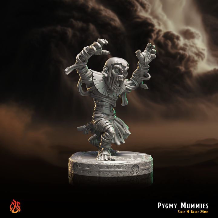 3D Printable Pygmy Mummies by Crippled God Foundry