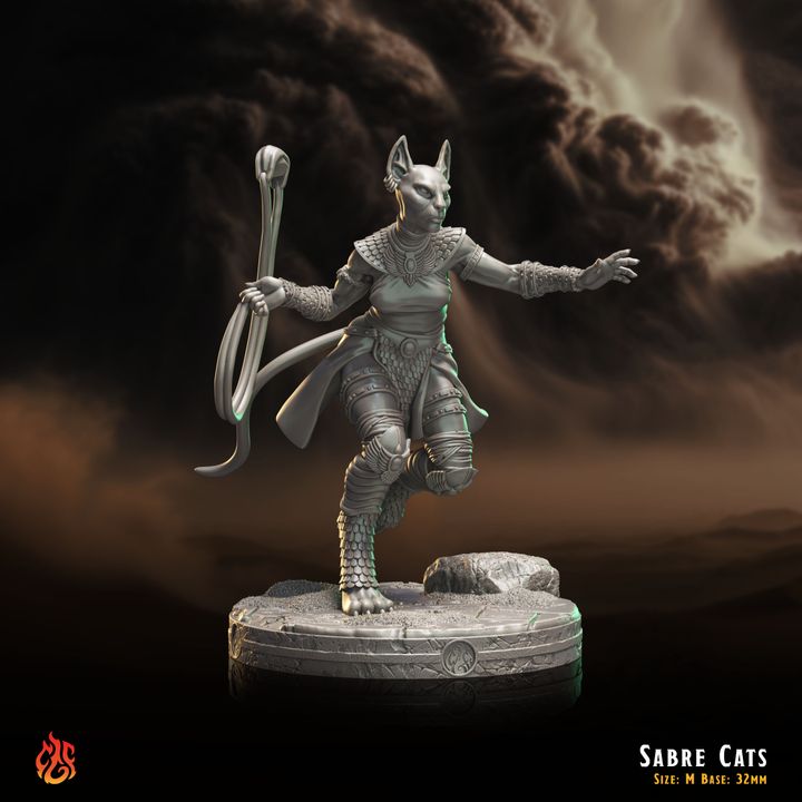 3D Printable Sabre Cats by Crippled God Foundry