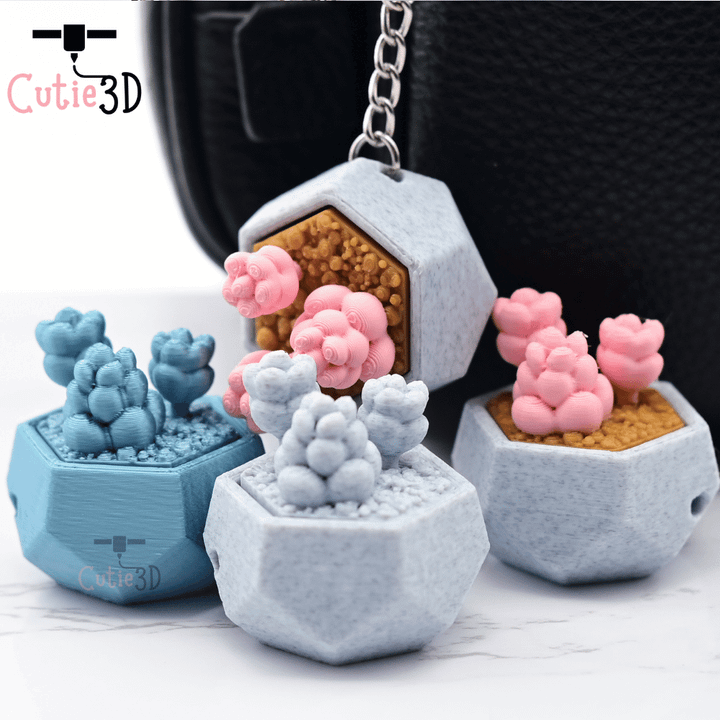 3D Printable Cutie3D The Dreamy Succulent Keycap Fidget Clicker ...