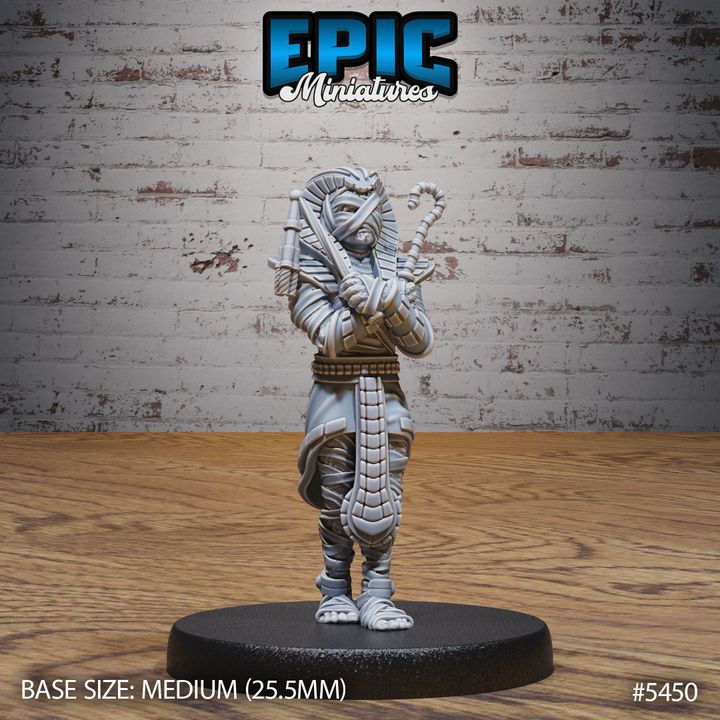3D Printable Mummy Army Set B / Egyptian Warrior / Ancient Fighter ...