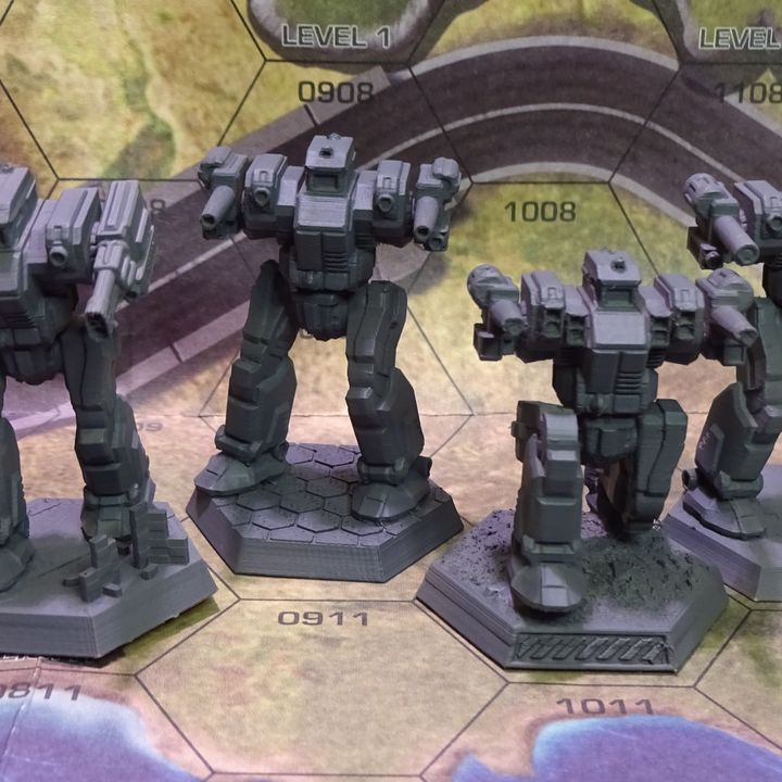 3D Printable EchoTech- FiveJack Support Fire Mech by Echo Technica