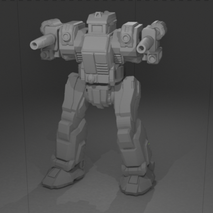 3D Printable EchoTech- FiveJack Support Fire Mech by Echo Technica