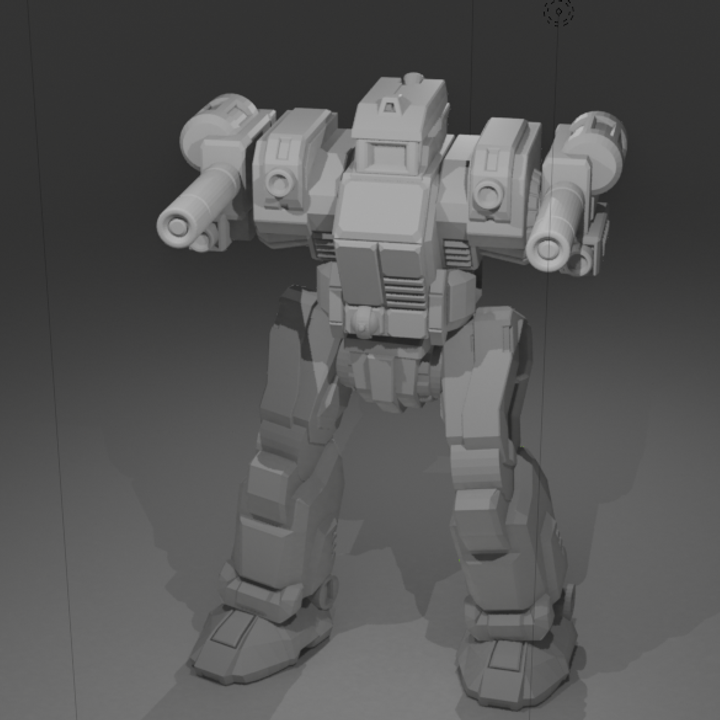 3D Printable EchoTech- FiveJack Support Fire Mech by Echo Technica