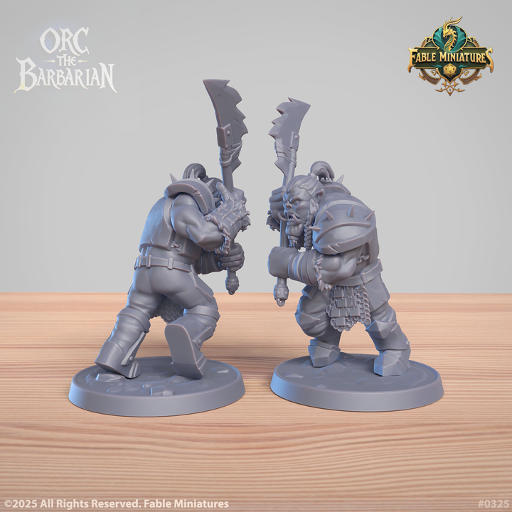 3D Printable Orc The Barbarian #6 by Fable Miniatures