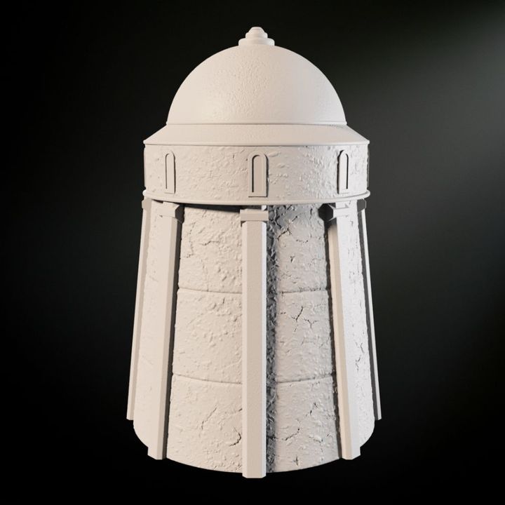 3D Printable Sci-Fi Desert Guard House by WargamesCo