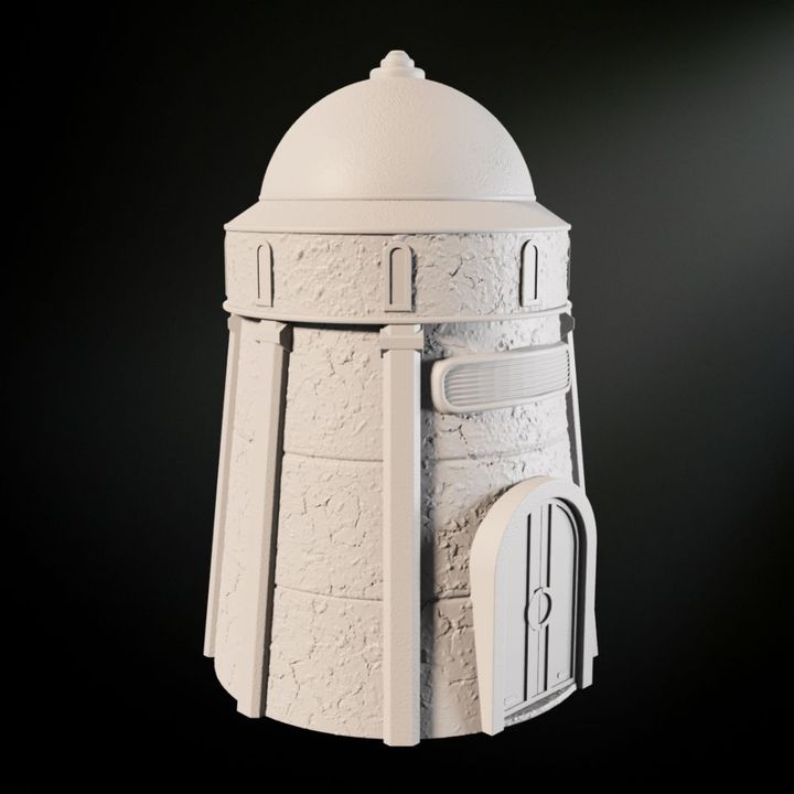 3D Printable Sci-Fi Desert Guard House by WargamesCo
