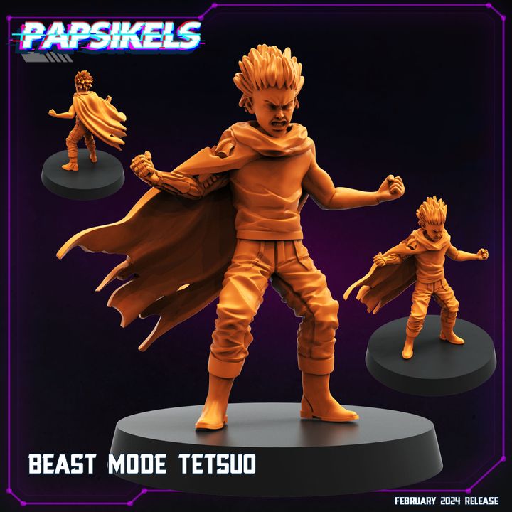 3D Printable TETSUO BEAST MODE CORRUPTION MODE by PAPSIKELS MINIATURES
