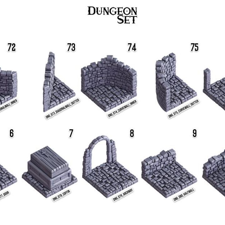 3D Printable Death x Tiles - Complete Town Set (Supportless) by Death x ...