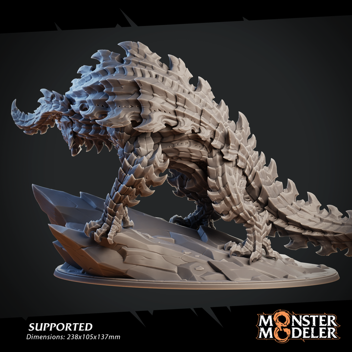 3D Printable Tarrasque by Monster Modeler