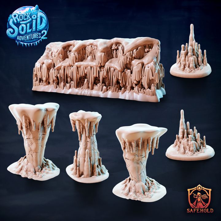 3D Printable Rock Solid 2: Ice walls by Safehold