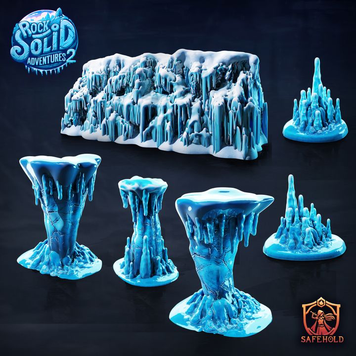 3D Printable Rock Solid 2: Ice walls by Safehold