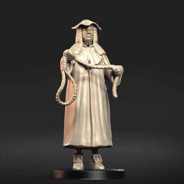 3D Printable The Judge by Gametee 3d Miniatures